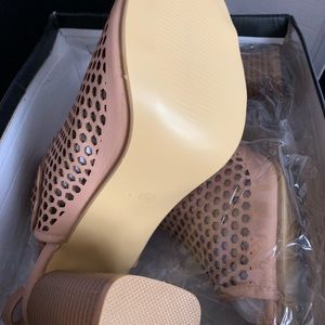 Beston | Shoes | Beston New Blush Vegan Leather Laser Cut Sandals ...